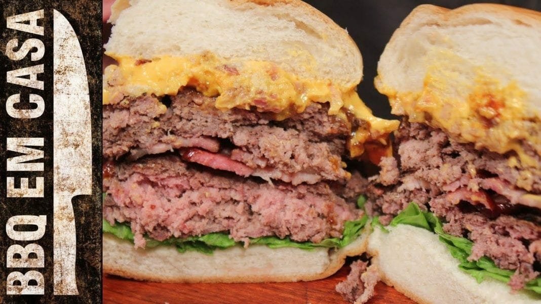 Receita De Double Cheddar Bacon Burger Hambúrguer Duplo Bbq Em Casa