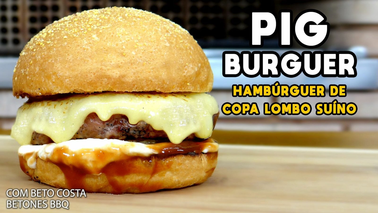 Pig Burguer (Hambúrguer de Copa Lombo Suíno) – Betones BBQ – Mestres do ...